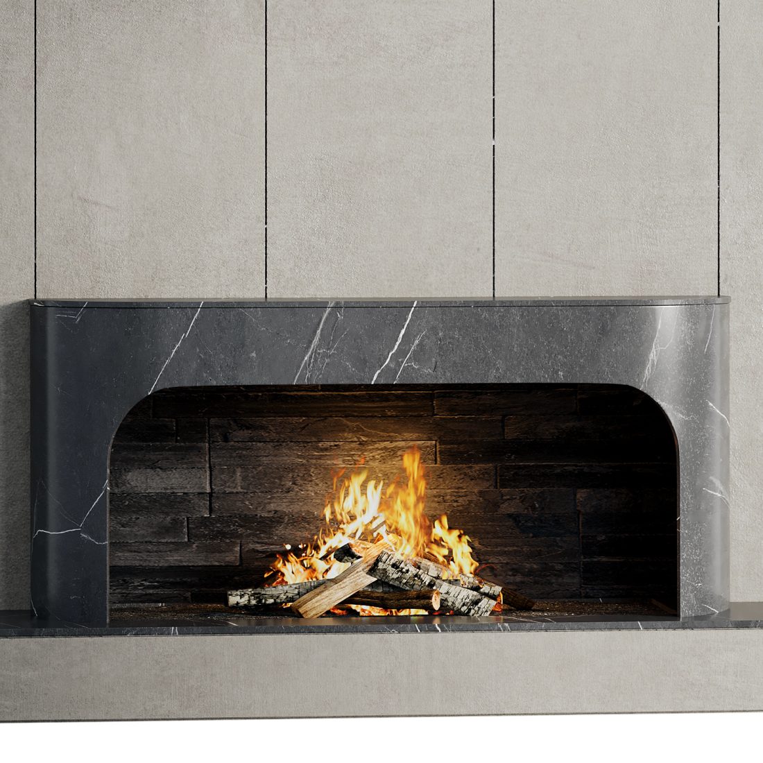 Fireplace 30 3D Model for VRay, Corona | CGMood