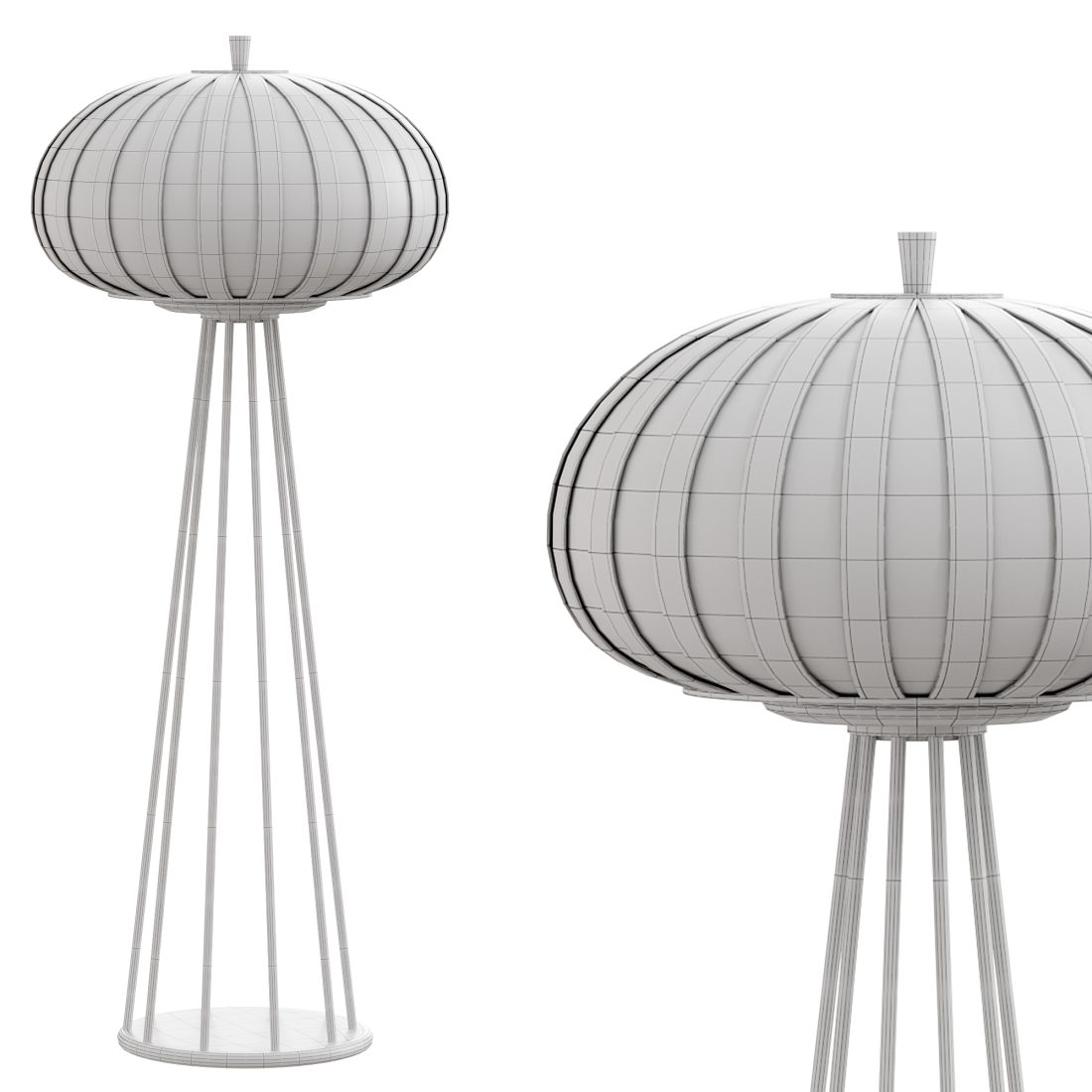 Bloom Tall Tower Lamp By Luxdeco 3D Model for Corona | CGMood