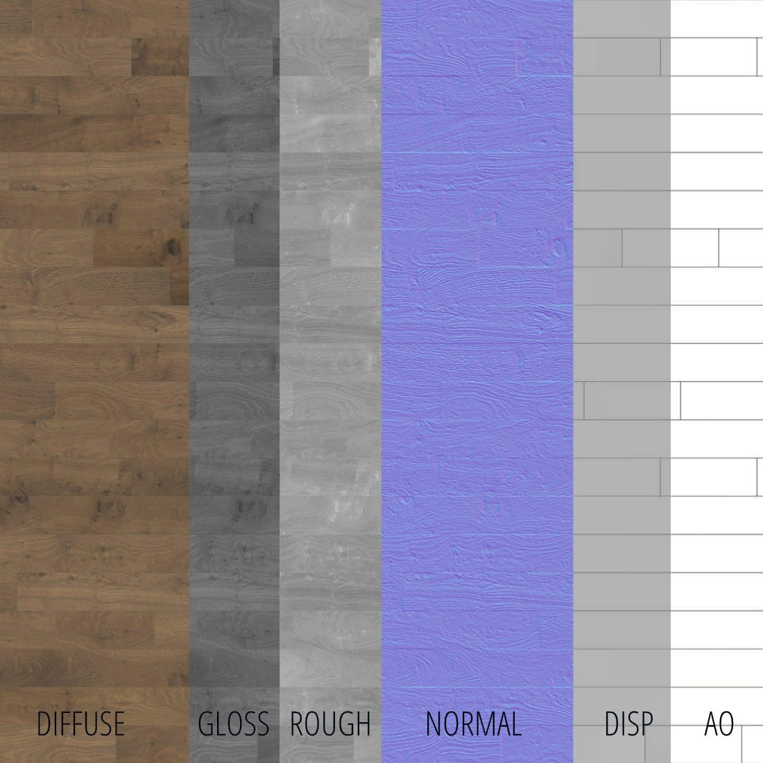 Hardwood Oak X3ae569 4k Seamless Pbr - 3D Model for VRay, Corona, VRay