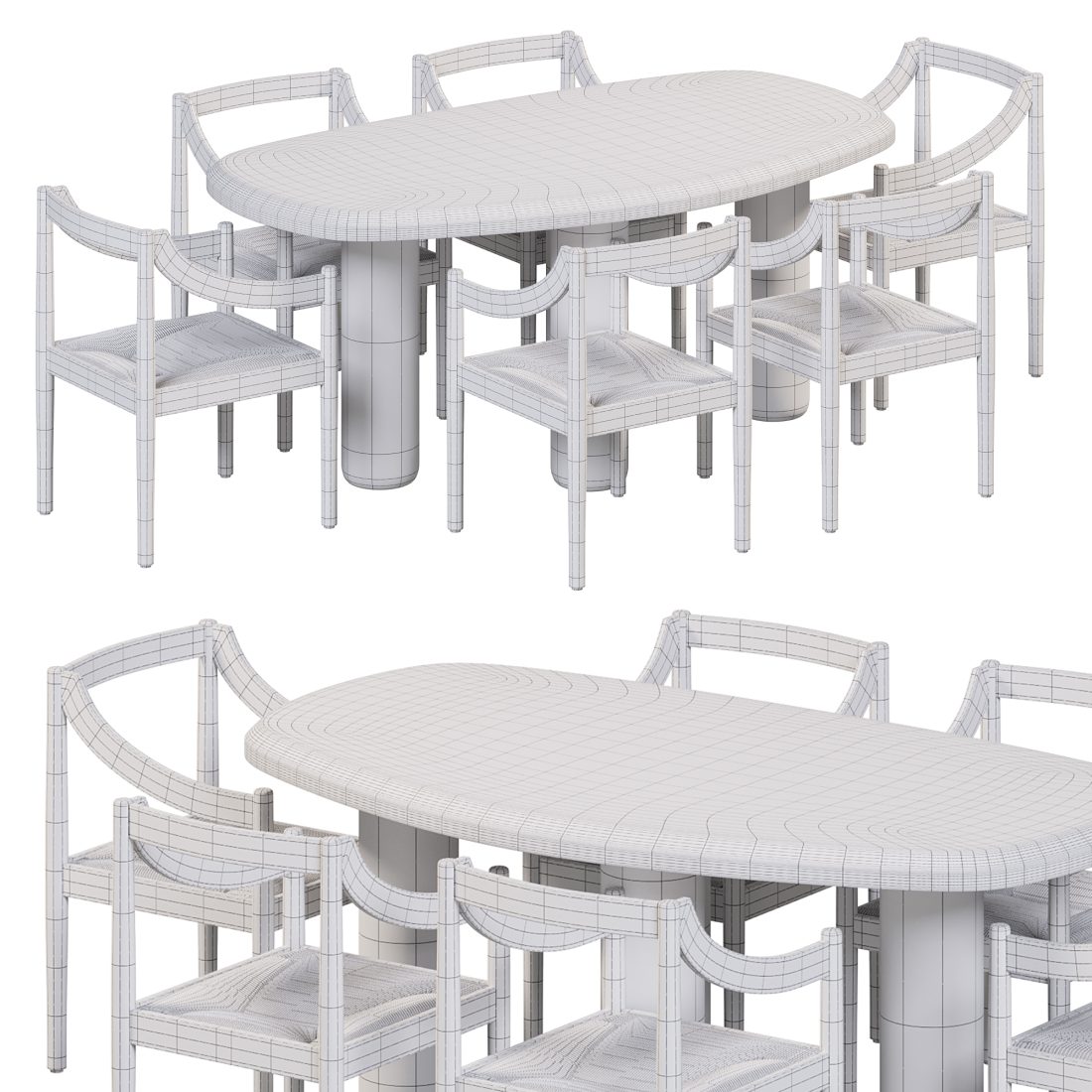Dining Table By Nohohome - 3D Model for Corona