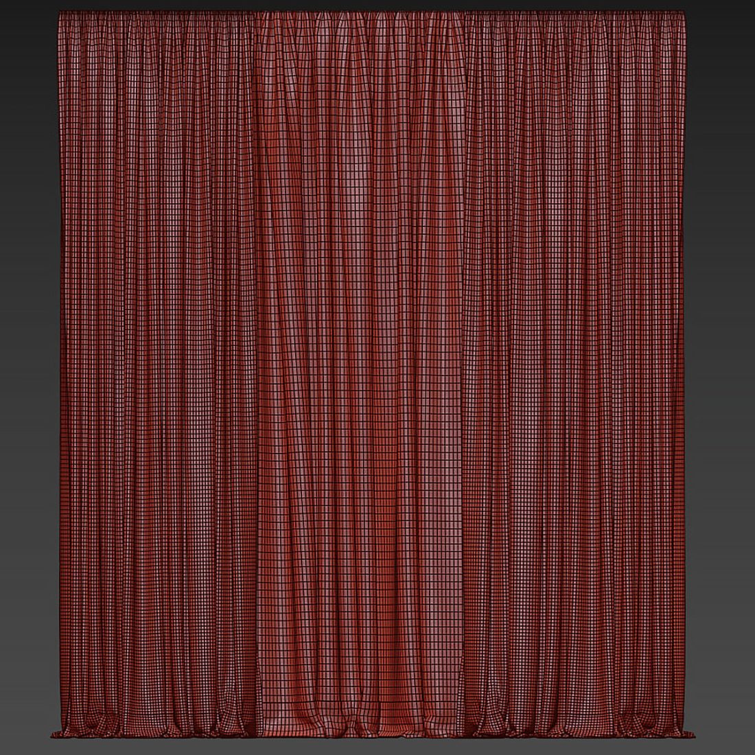Curtain 48 - 3D Model for VRay, Corona