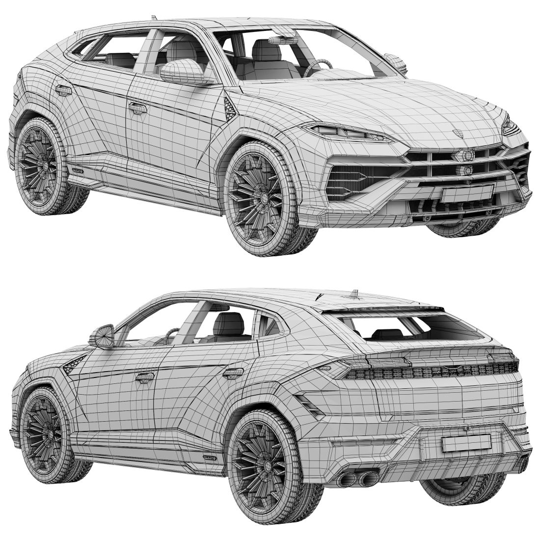 Lamborghini Urus SE - 3D Model for Corona