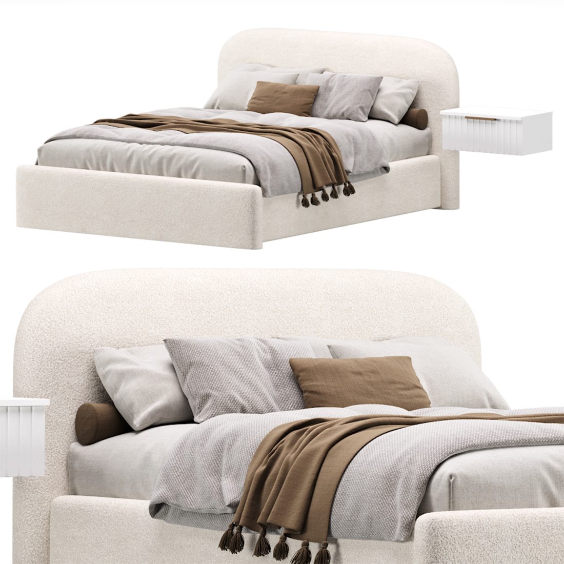 Kevia Bed 3D Model for Corona | CGMood