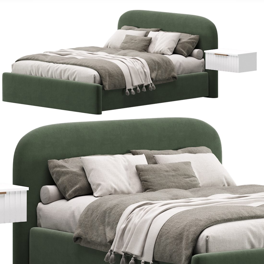 Kevia Bed 3D Model for Corona | CGMood