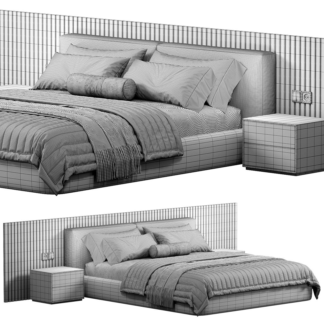 Yarrow Modern Beds Store By Elmalekfurniture - 3D Model for Corona