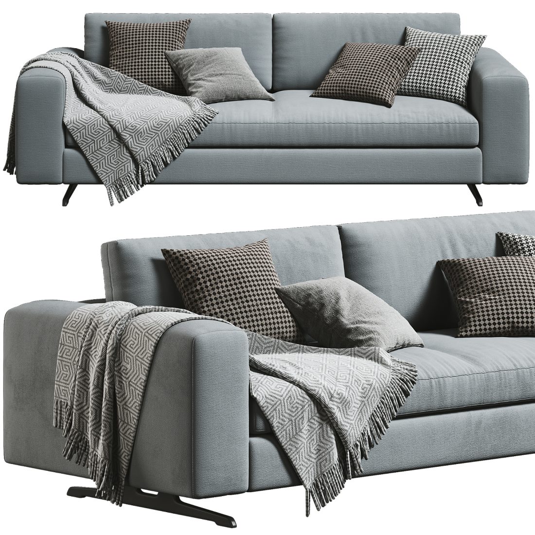 Arflex Lee System Sofa 2 Seats 3D Model for VRay, Corona | CGMood