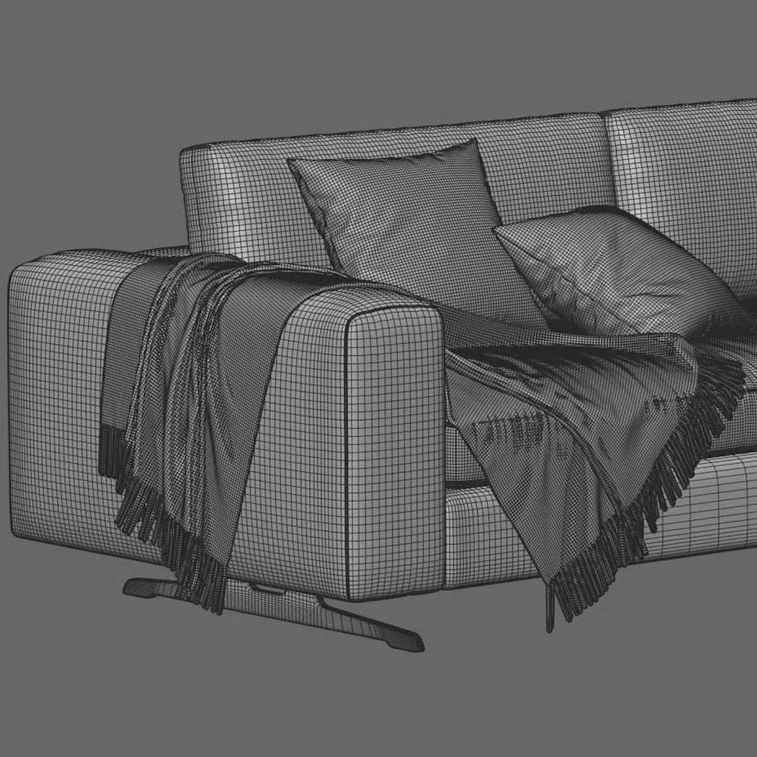 Arflex Lee System Sofa 2 Seats 3D Model for VRay, Corona | CGMood