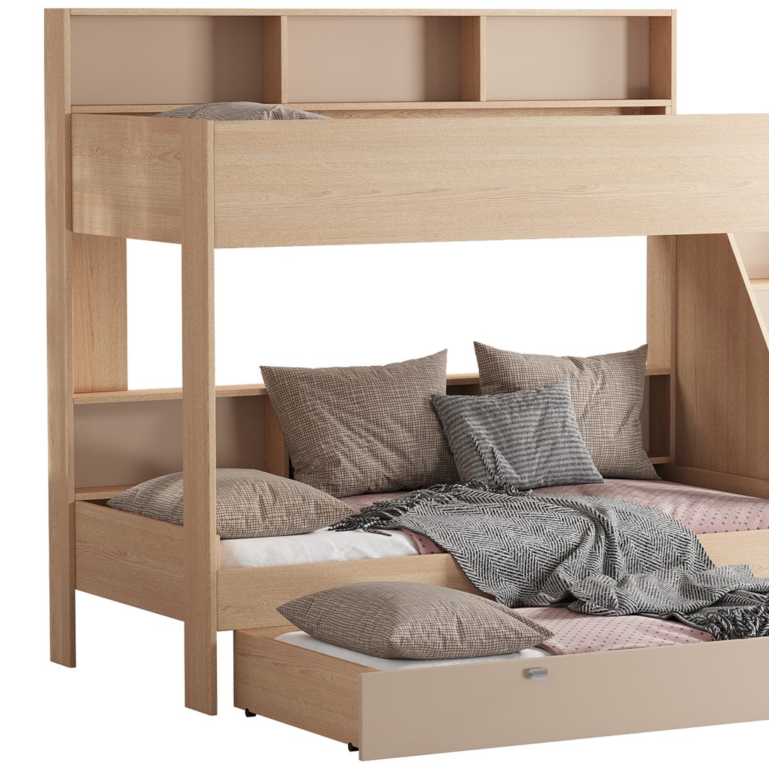 Three-tier Bed Golden Kids 10 3D Model for Corona | CGMood
