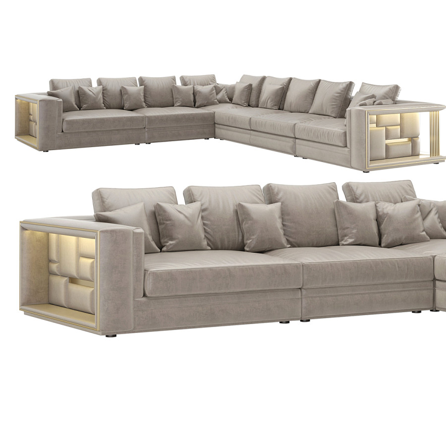 Visionnaire Babylon Rack Sofa 3D Model for VRay | CGMood