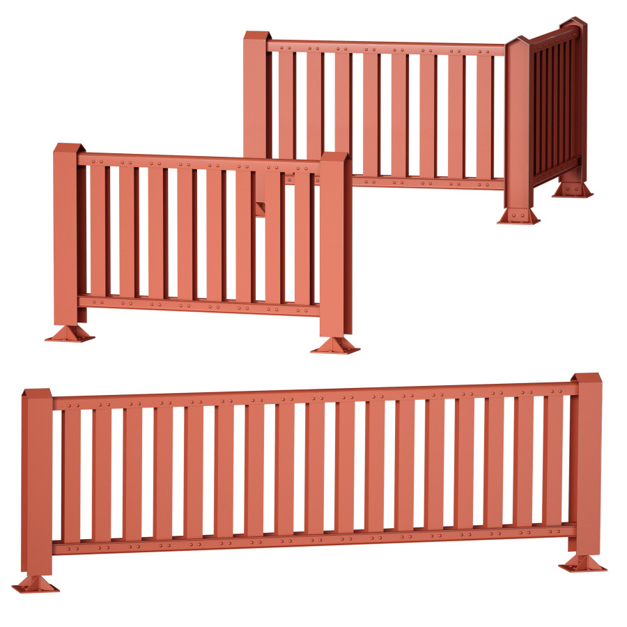 Metal Fencing Fence - 3D Model for FStorm, VRay, Corona