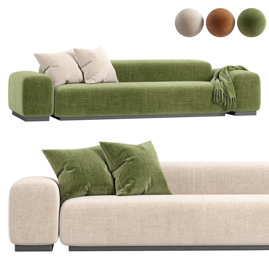 Prostoria Sofa Klaster Modular Sofa By Dasmoebel - 3D Model for Corona