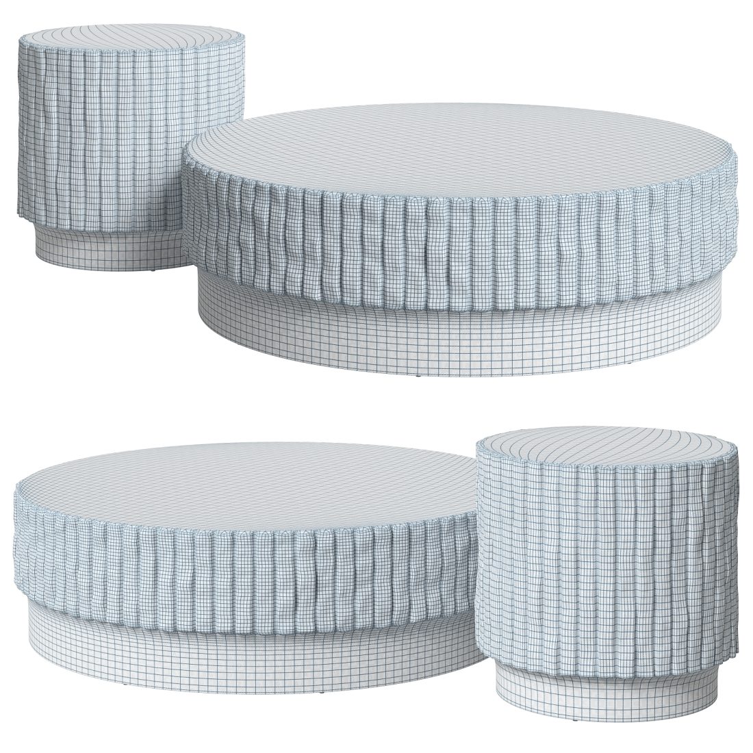 David Shaw Hume Tables - 3D Model for VRay, Corona