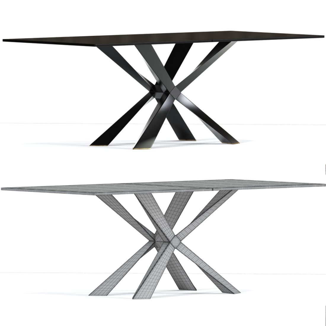 Chicago Light Gray Upholstered Side Chair Table - 3D Model for Corona, VRay