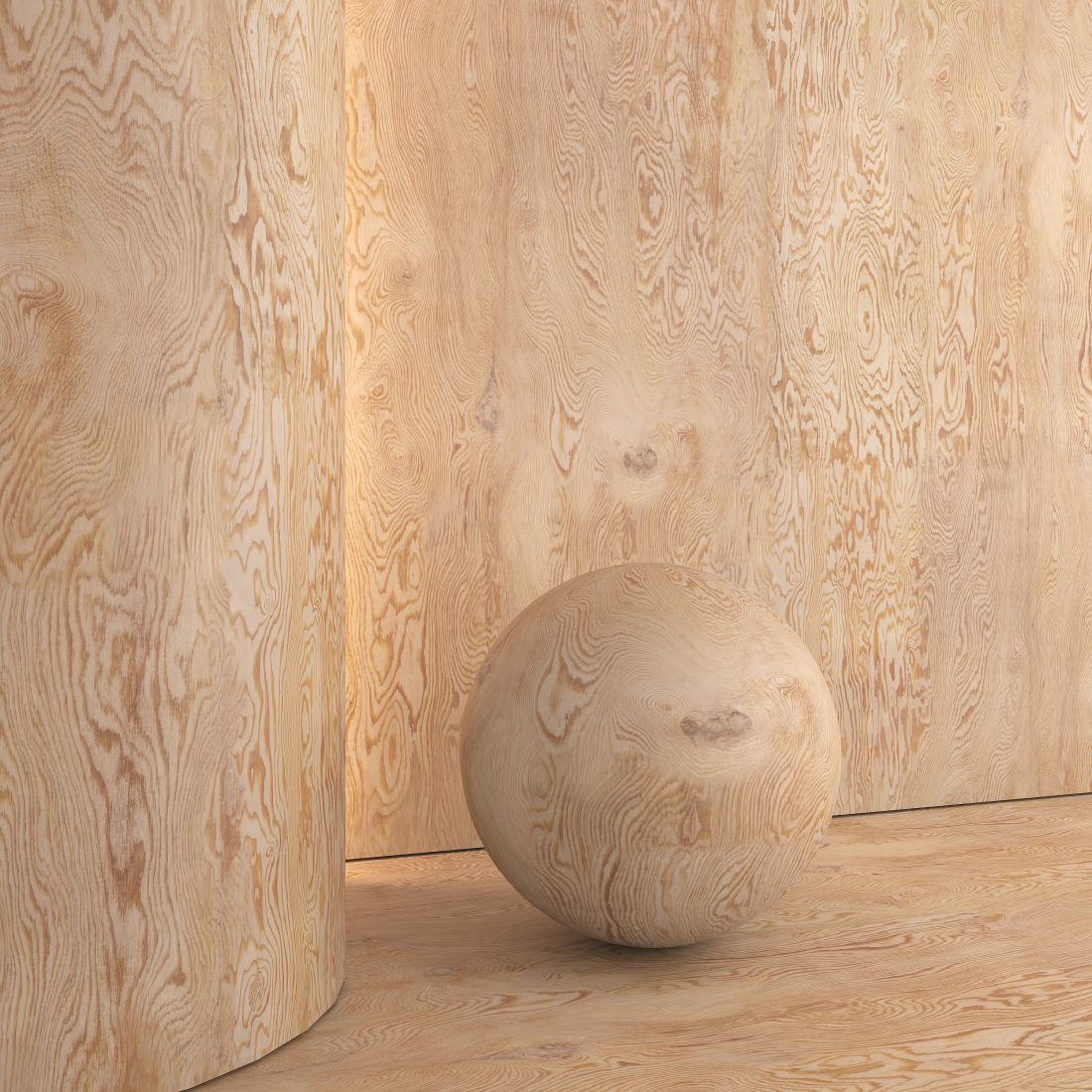 Plywood Set 02 - 3D Model for VRay, Corona