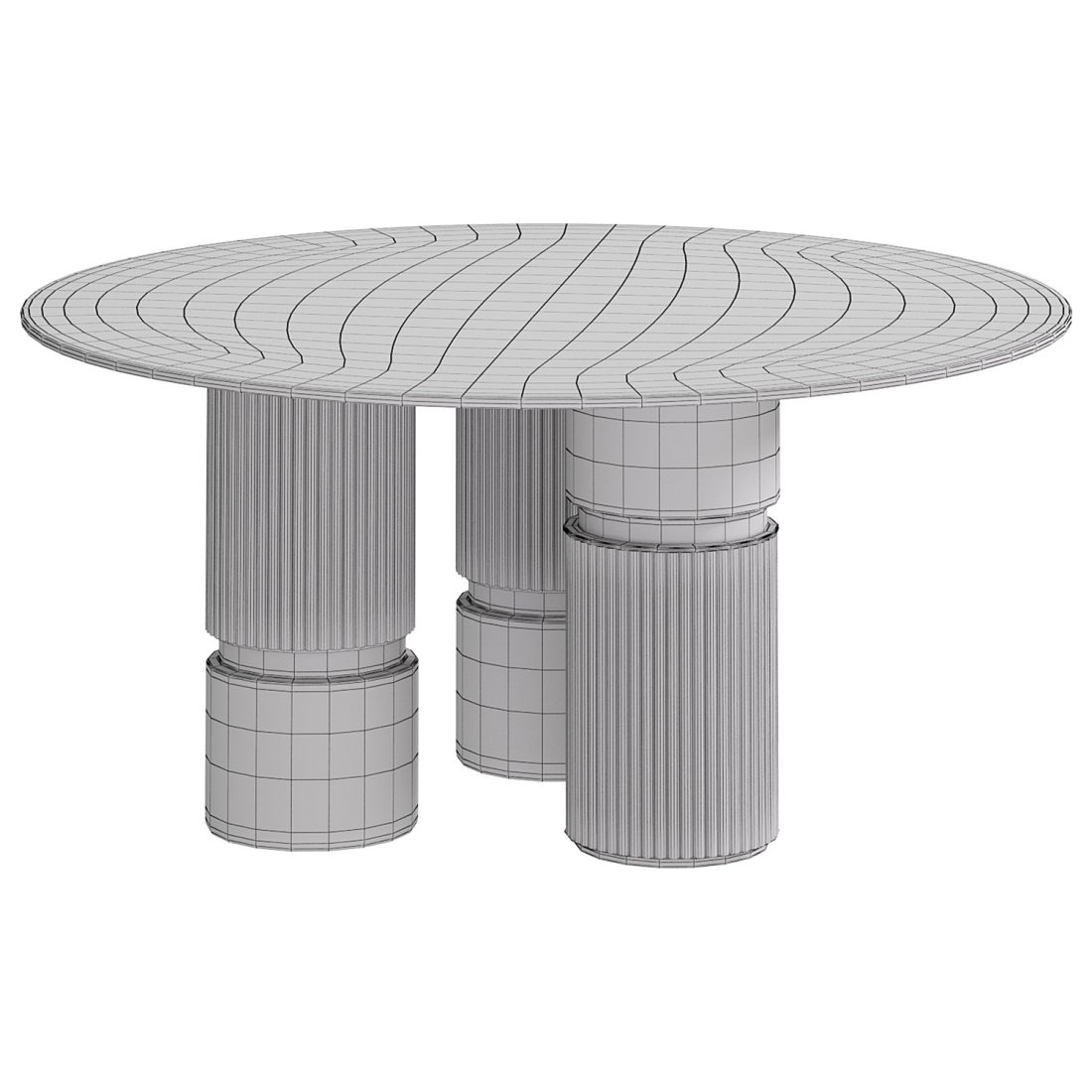 Imperial R Round Table - 3D Model for Corona