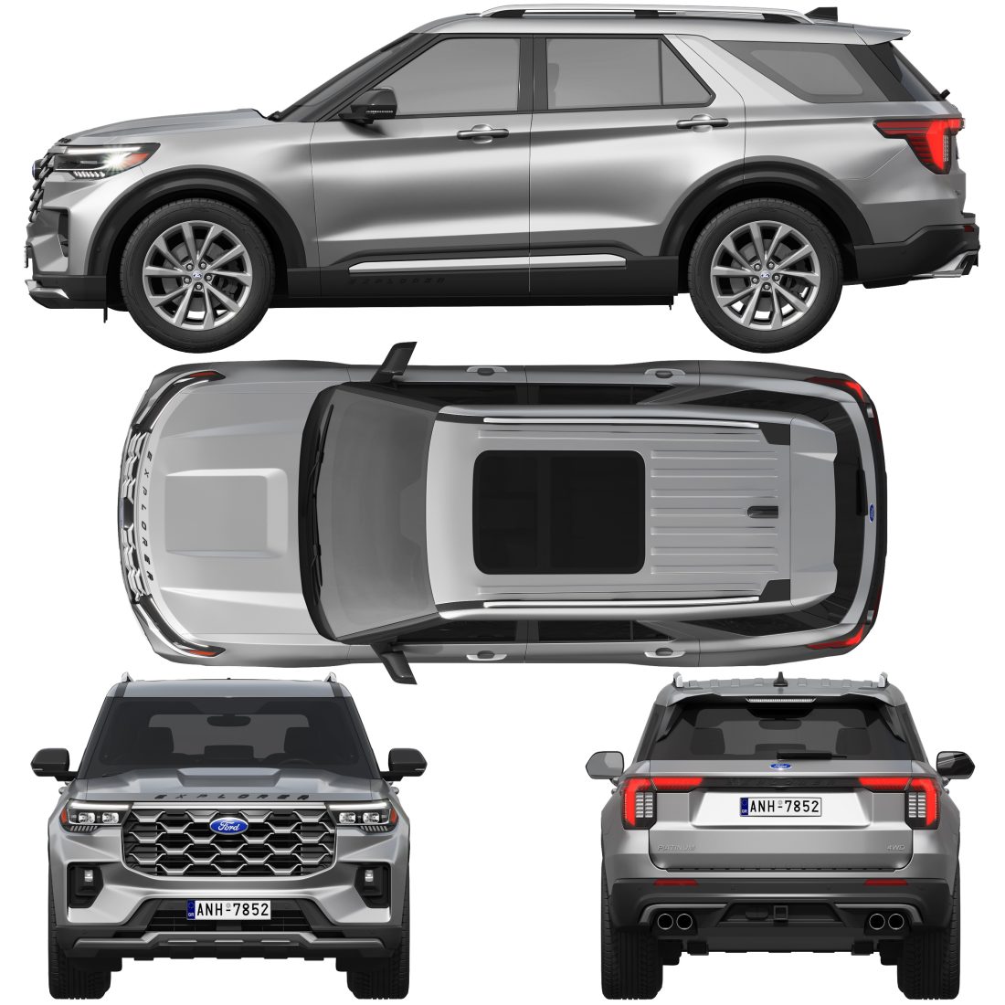 Ford Explorer 2025 3D Model for Corona | CGMood