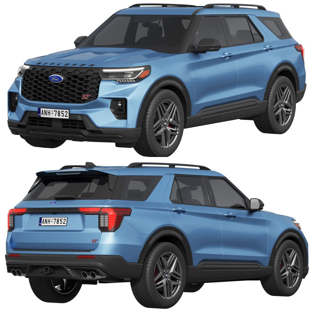 Ford Explorer ST 2025 - 3D Model for Corona
