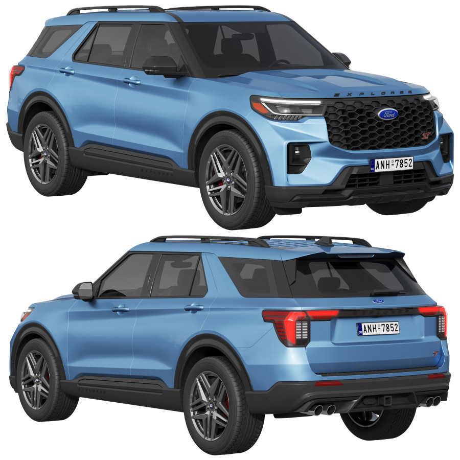 Ford Explorer ST 2025 - 3D Model for Corona