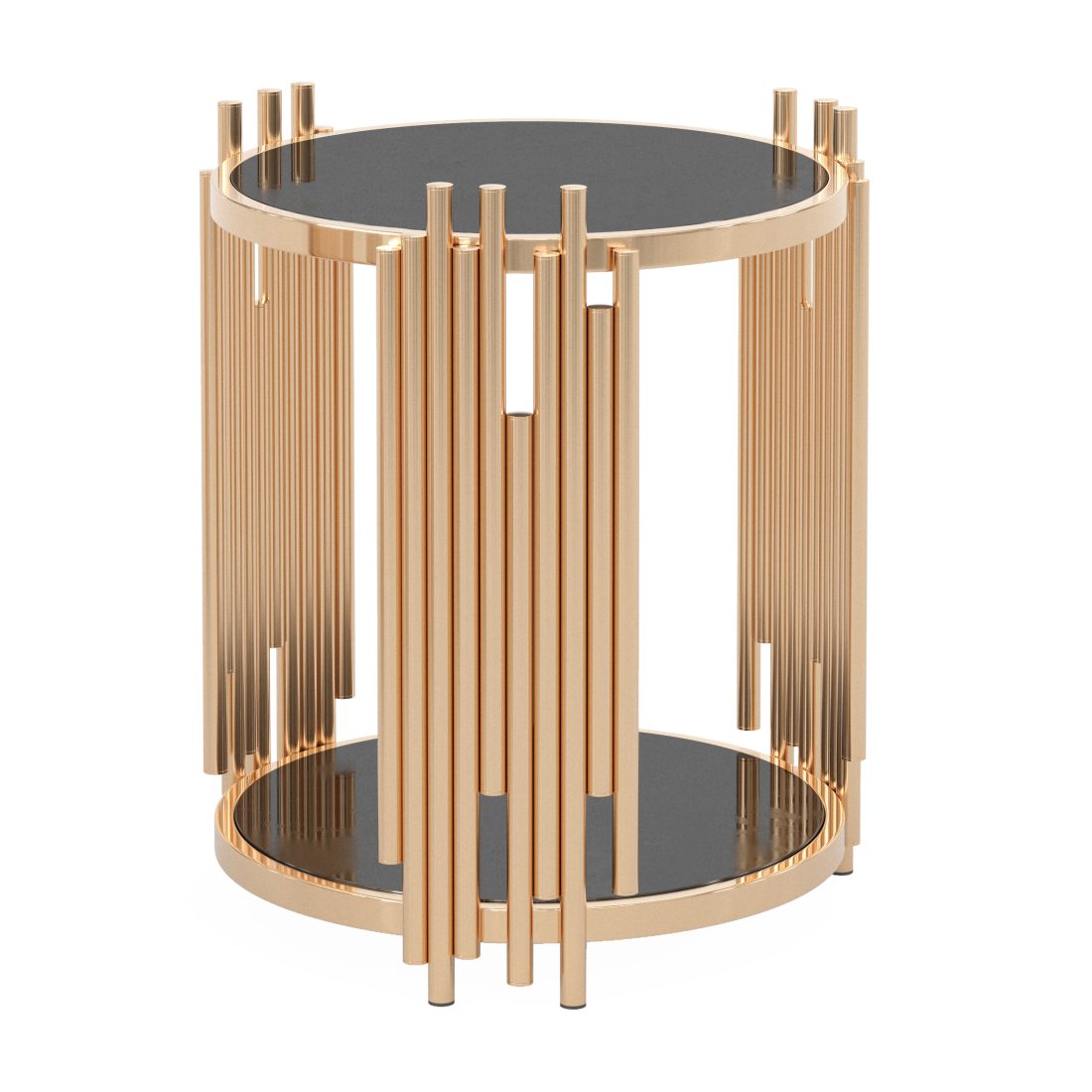 Round Gold Coffee Table 3D Model for VRay, Corona | CGMood