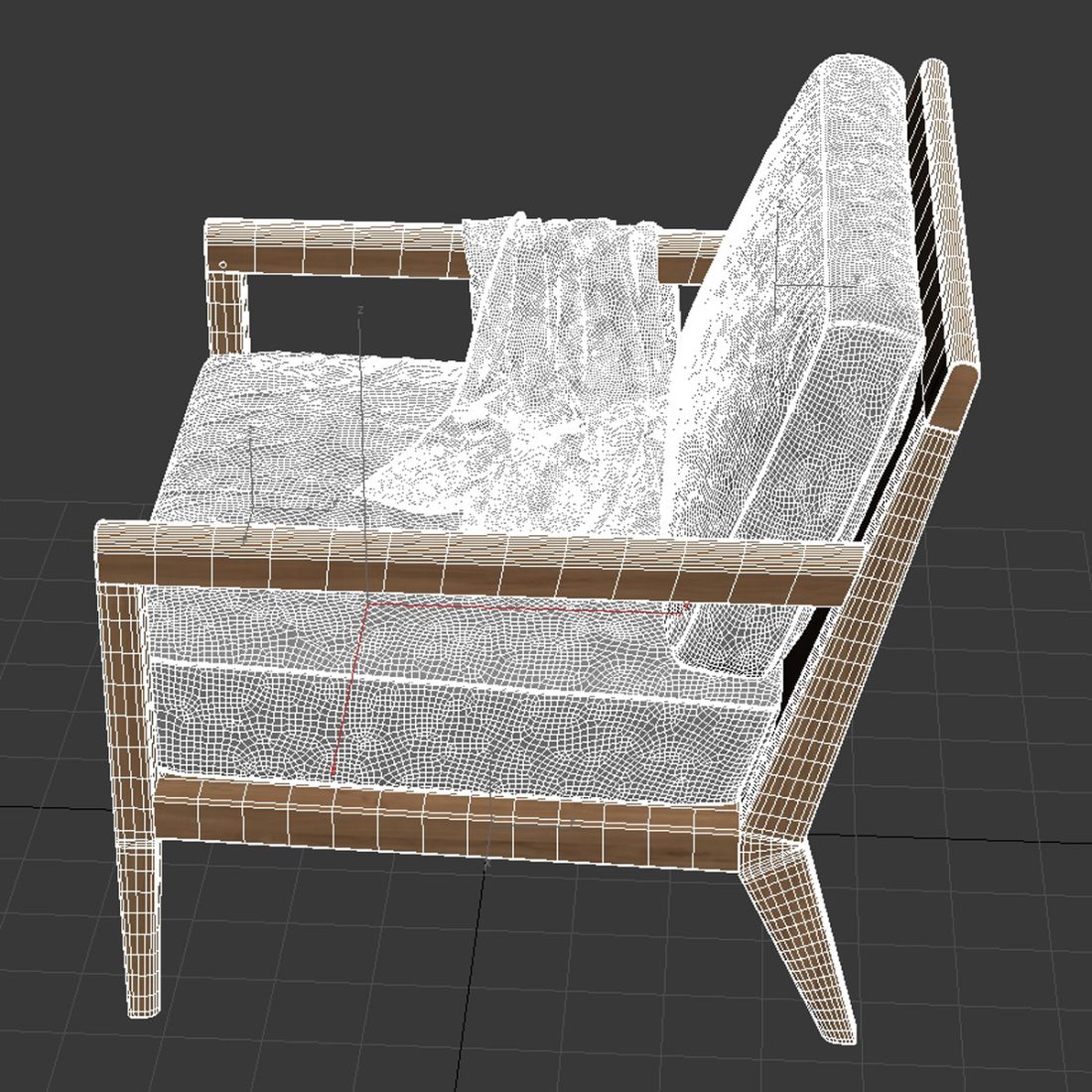 Linkoutdoor Sand Dollar Lounge Chair - 3D Model for Corona