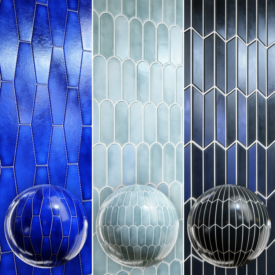 Tile 4k Materials A7 - 3D Model for VRay, Corona