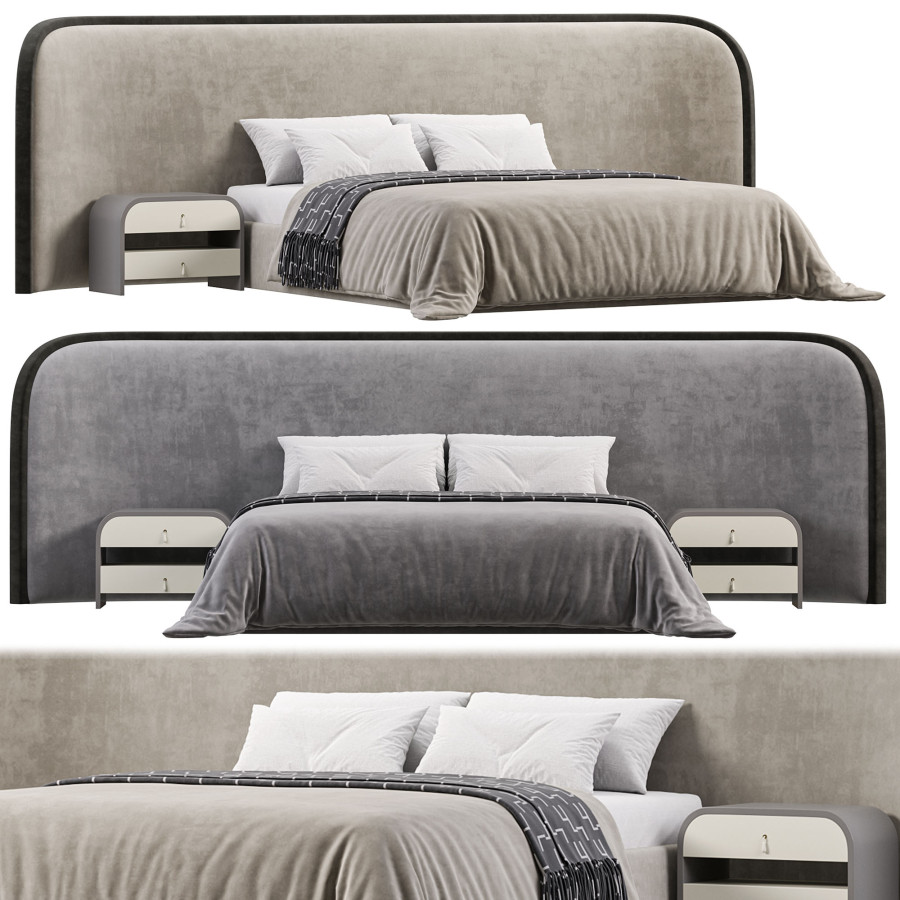 Ferrol Bed By Cazarina 3D Model for Corona | CGMood