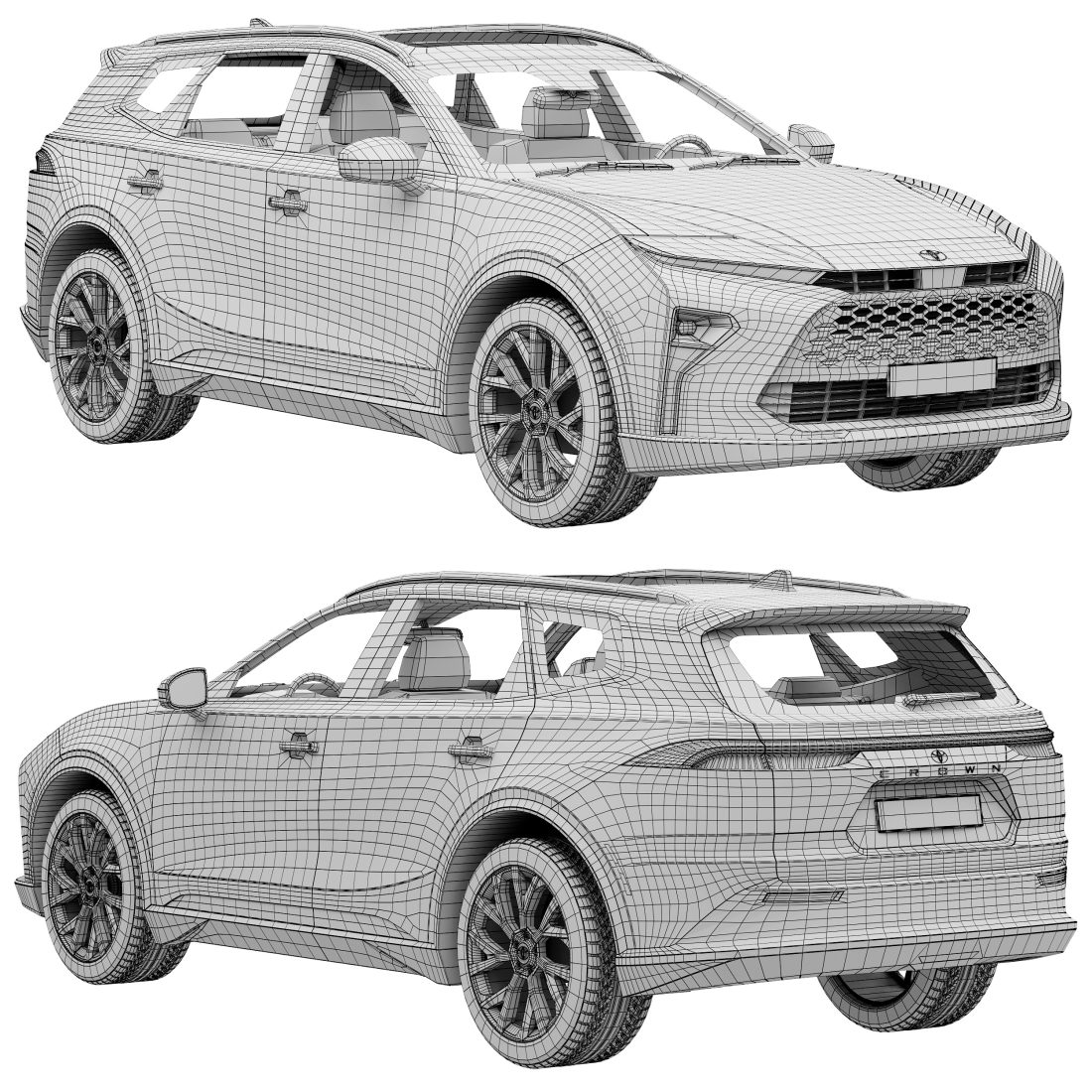 Toyota Crown Signia 3D Model for VRay | CGMood