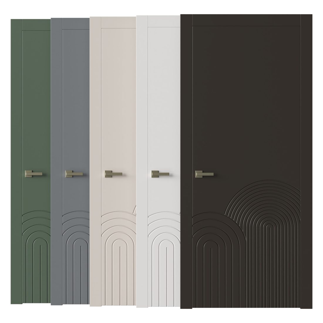 Interior Doors Linea - 3D Model for VRay, Corona
