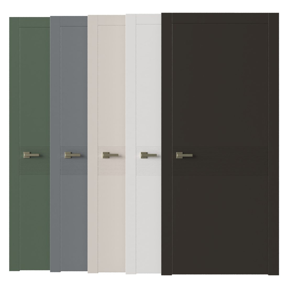 Interior Doors Linea - 3D Model for VRay, Corona