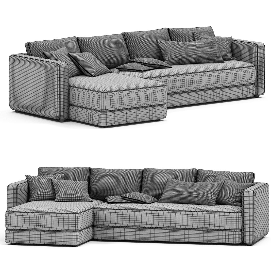 Scale Pre Configured Sofa 3D Model for Corona | CGMood