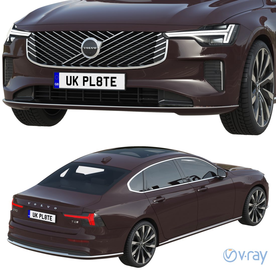 Volvo S90 2026 3D Model for VRay | CGMood