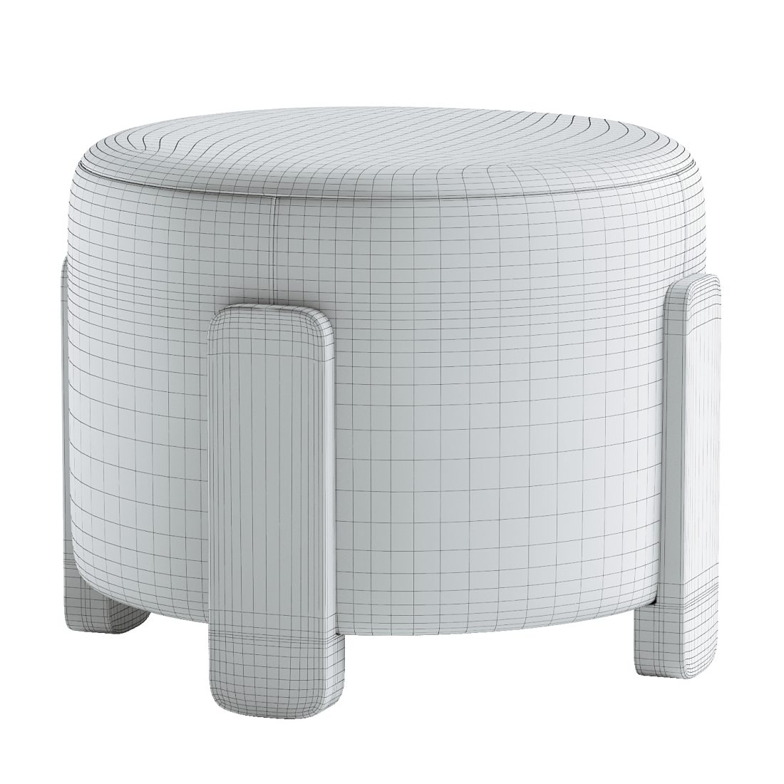 Coffey Pouf - 3D Model for Corona