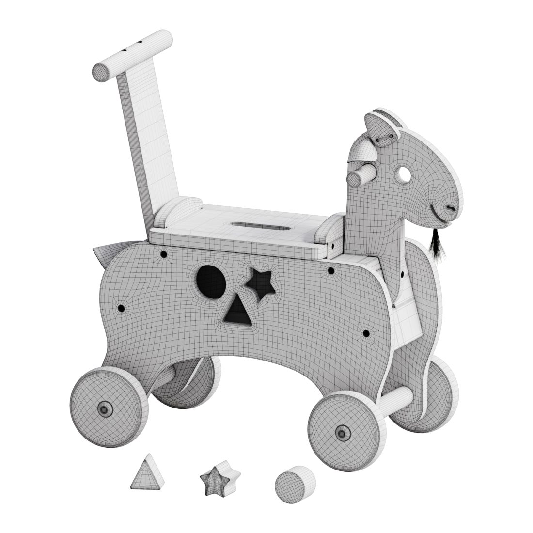 Goat Scooter - 3D Model for VRay, Corona