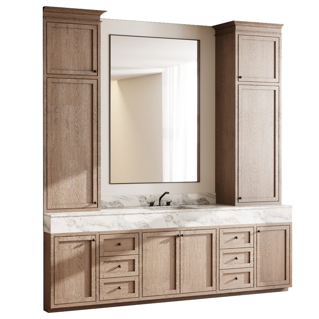 Bathroom Furniture By Fauset Bathroom 138 - 3D Model for VRay, Corona