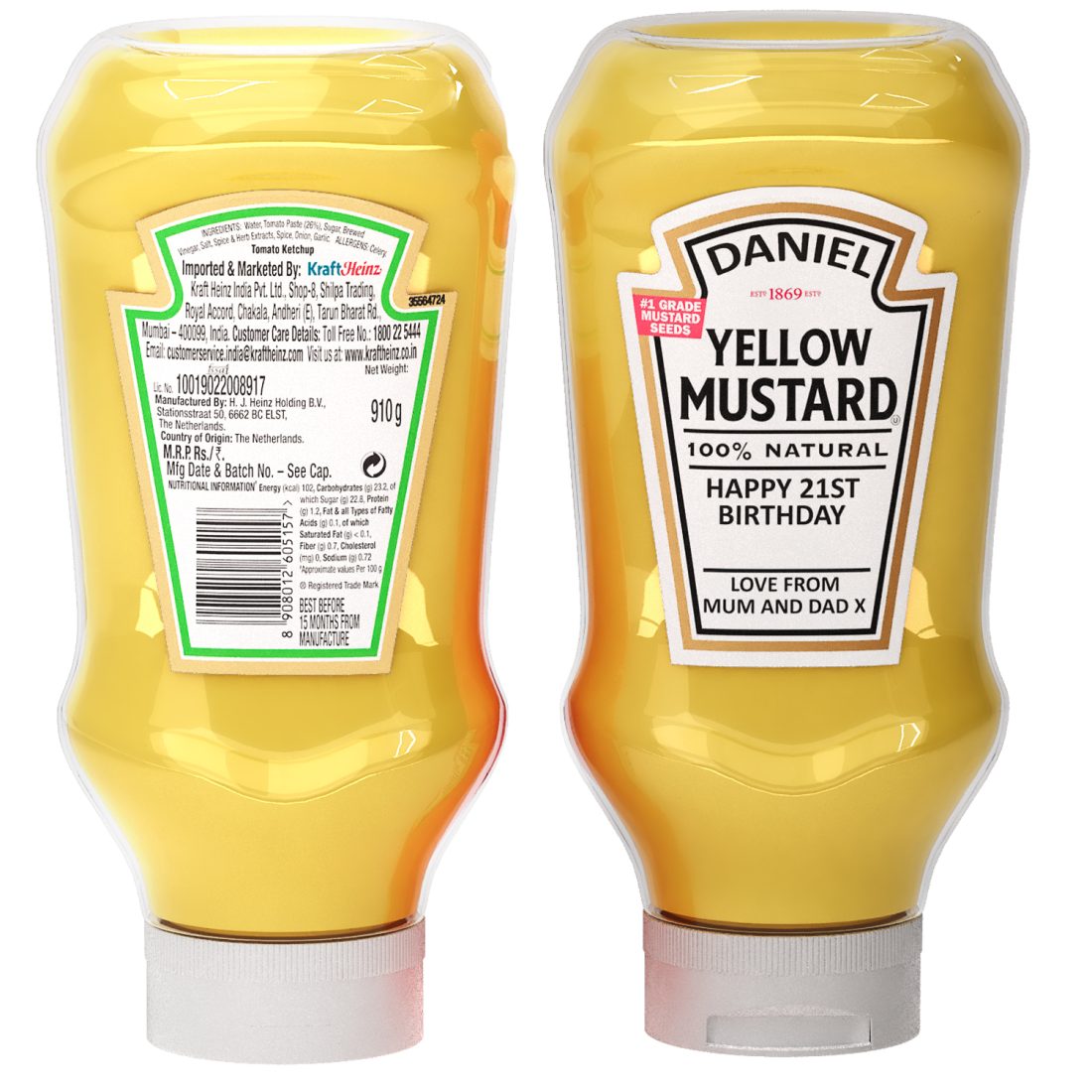 Heinz Tomato Ketchup And Yellow Mustard - 3D Model for VRay, Corona