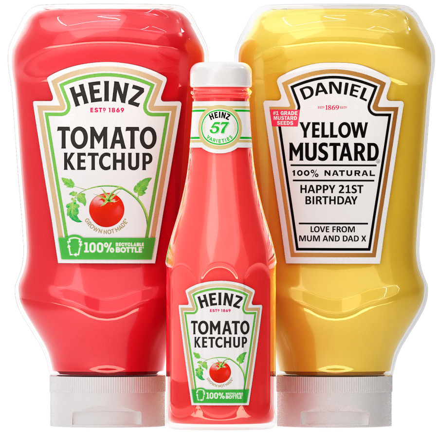 Heinz Tomato Ketchup And Yellow Mustard - 3D Model for VRay, Corona