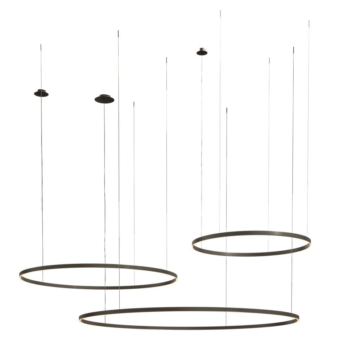 Pendant Lamp Axo Light U Light 90 Rust Brown - 3D Model for Corona, VRay