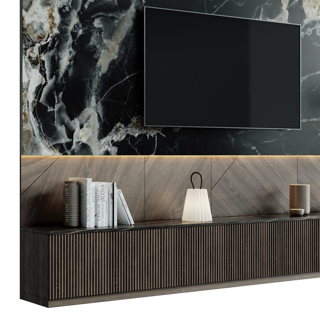 Tv Stand Set 08 3D Model for Corona | CGMood