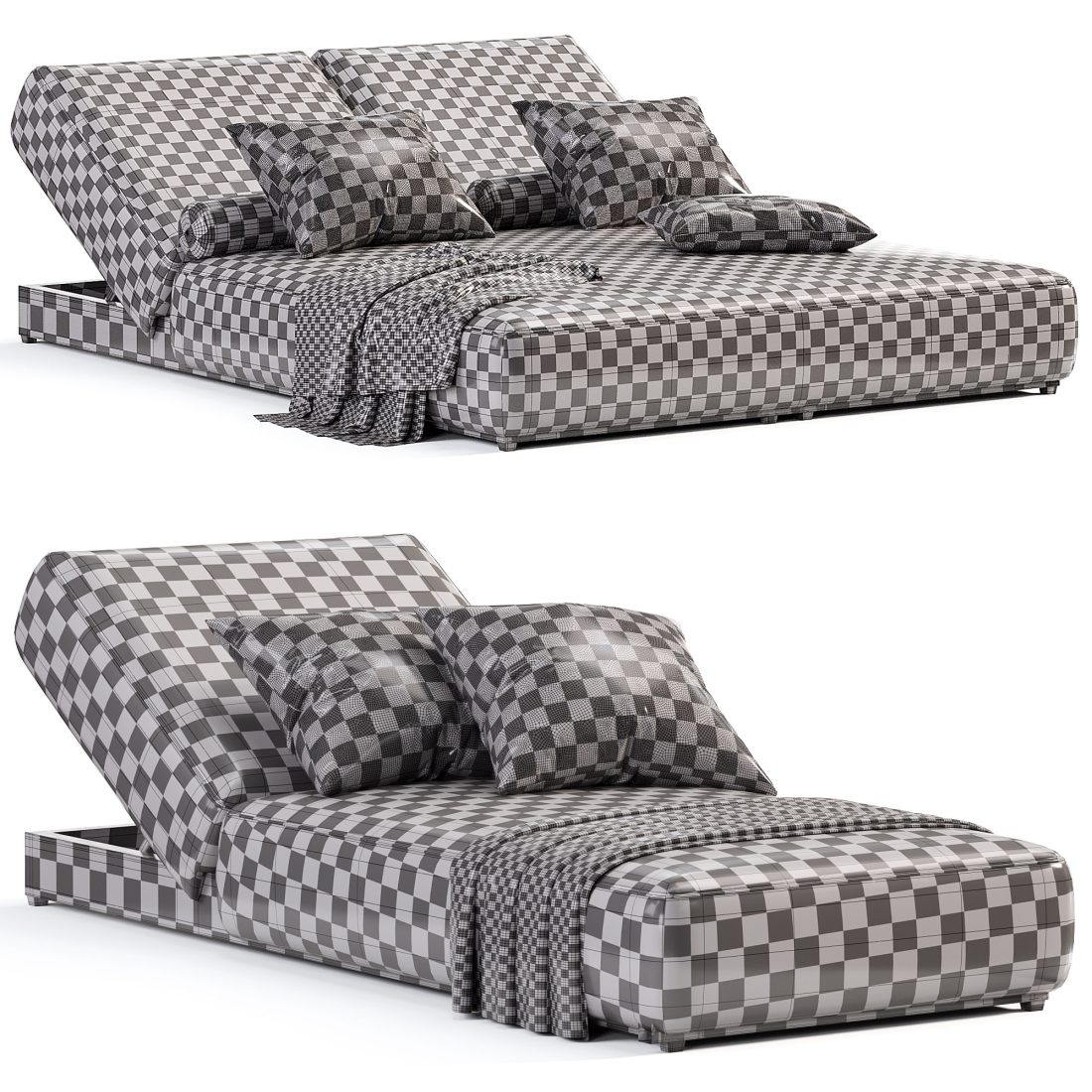 Azur Lounger Duo 3D Model for Corona | CGMood