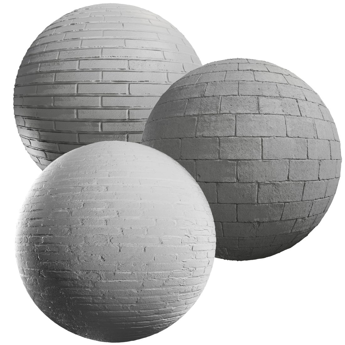 3 Scanned Cement Wall Pbr Textures – Real Scanned - 3D Model for VRay ...