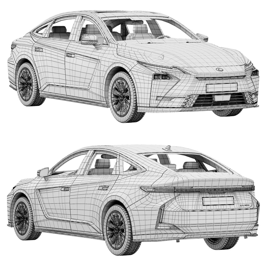 Lexus ES 300h 2026 3D Model for Corona | CGMood
