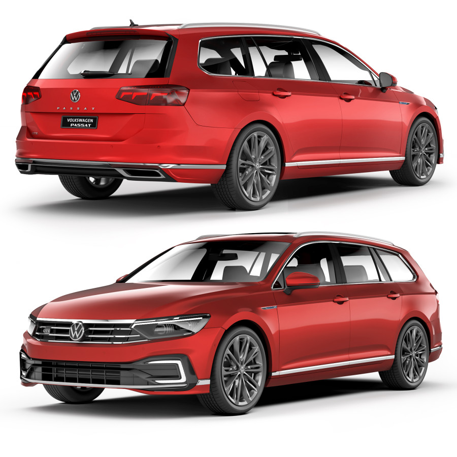 Volkswagen Passat Variant Gte 2020 3D Model for VRay | CGMood