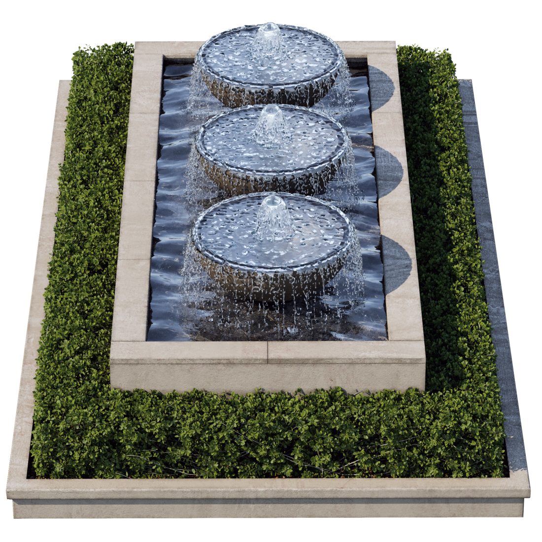 Waterfall Fountains Cascade 36 3D Model for VRay, Corona | CGMood