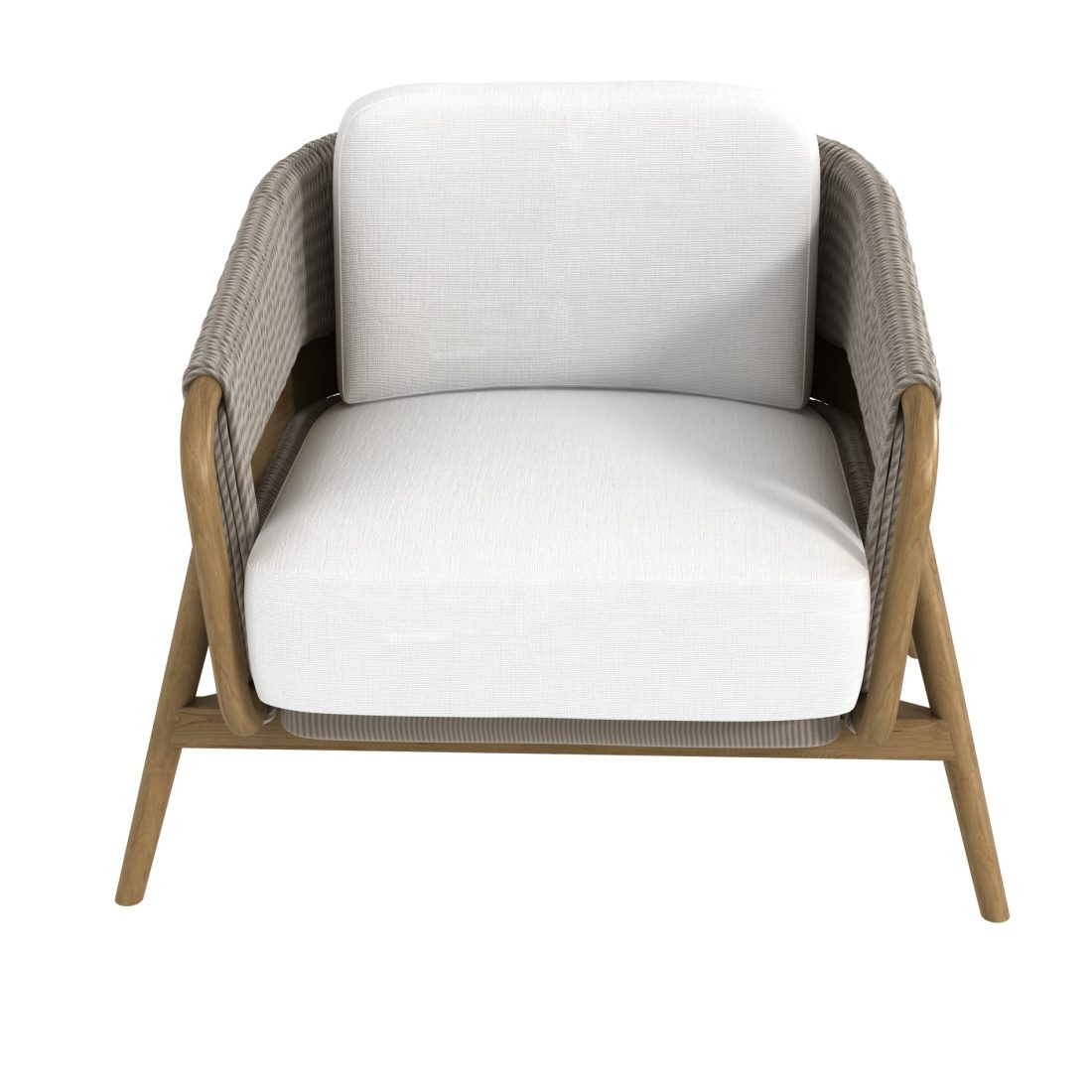 Palecek Casey Outdoor Lounge Chair Taupe 3D Model for VRay | CGMood