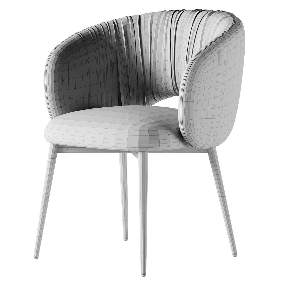 Anime Dining Chair - 3D Model for Corona