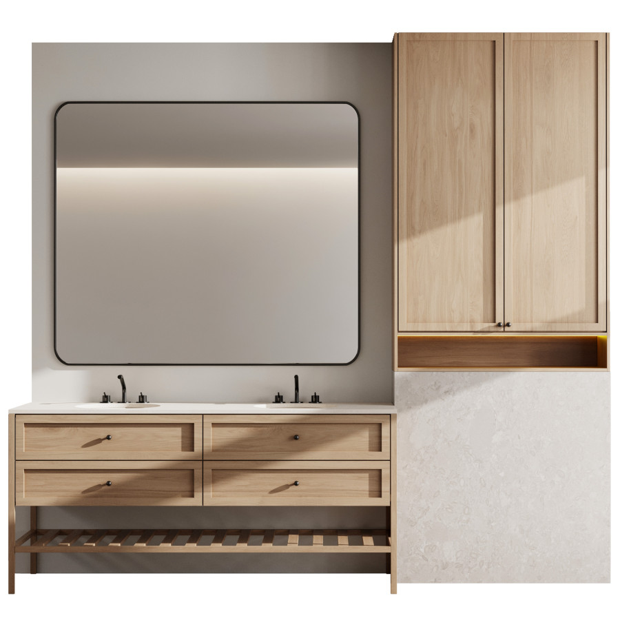 Bathroom Furniture By Fauset Bathroom 139 - 3D Model for VRay, Corona