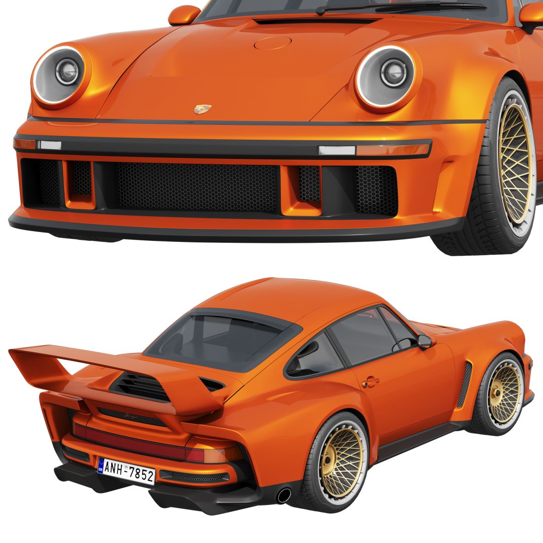 Singer 911 DLS Turbo Track - 3D Model for Corona