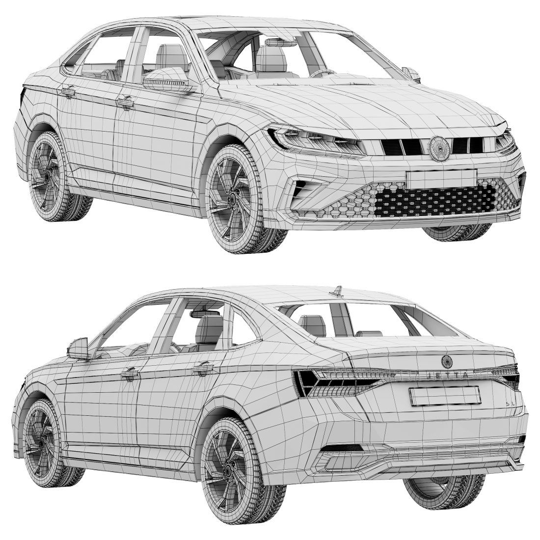 Volkswagen Jetta 2025 3D Model for Corona | CGMood