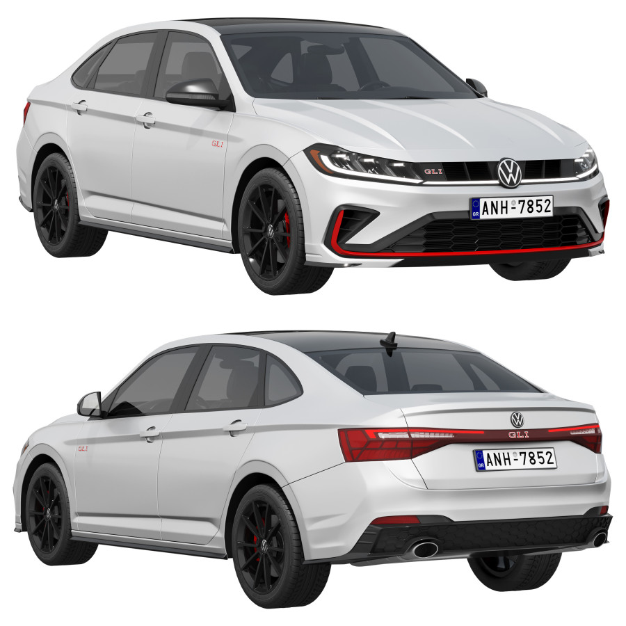 Volkswagen Jetta GLI 2025 3D Model for Corona | CGMood