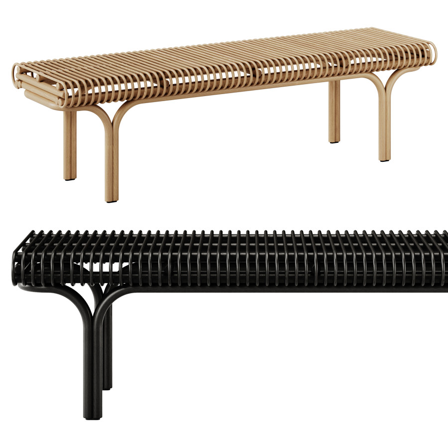 Expormim 202 Rattan Bench 3D Model for Corona | CGMood